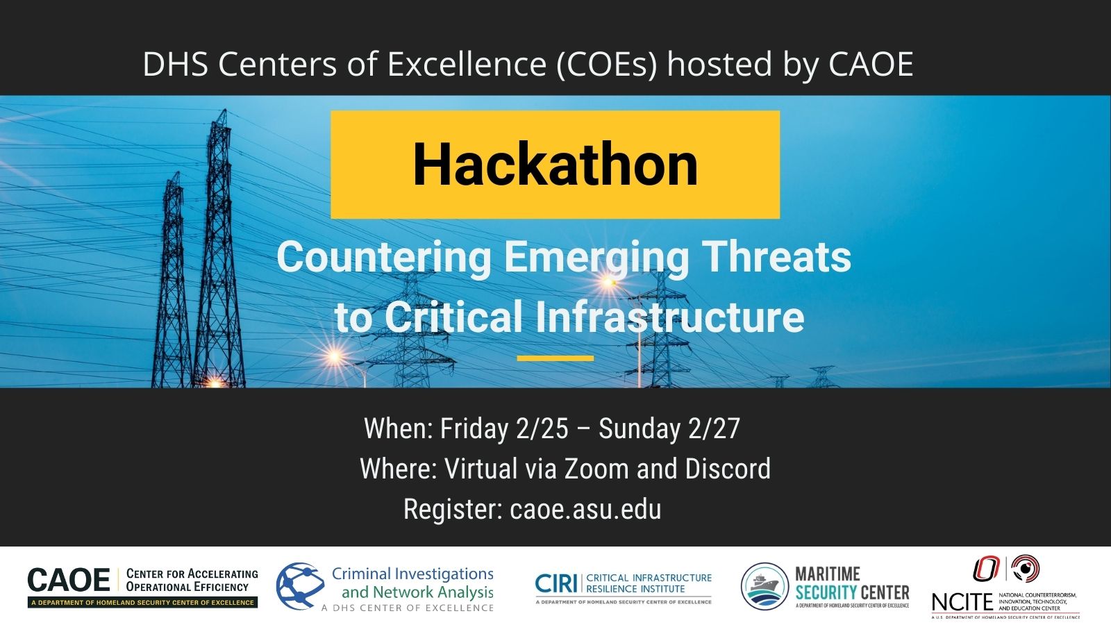 Design challenge hackathon on critical infrastructure now open for ...